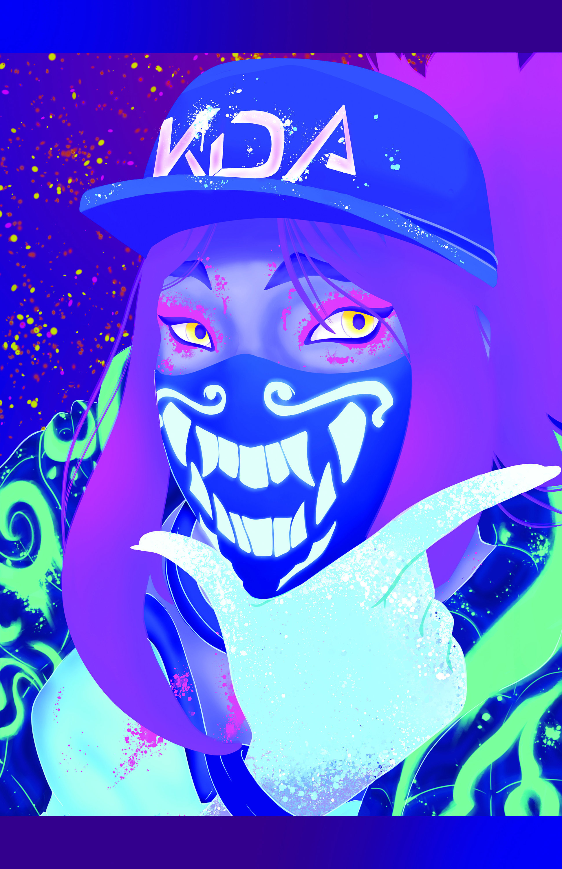 K/DA Akali Pop/star League of Legends Prints Custom - Etsy