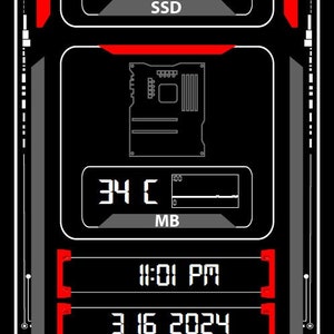 SENSOR PANEL TEMPLATE 515 X 1920 (12.6" Displays) *for Uses With Aida64 ...