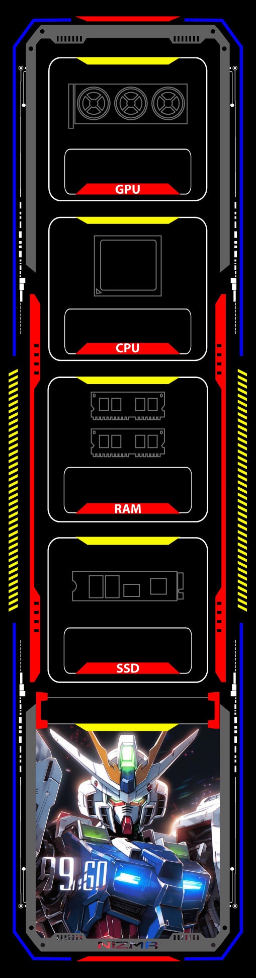 SENSOR PANEL TEMPLATE 515 X 1920 (12.6" Displays) *for Uses With Aida64 ...