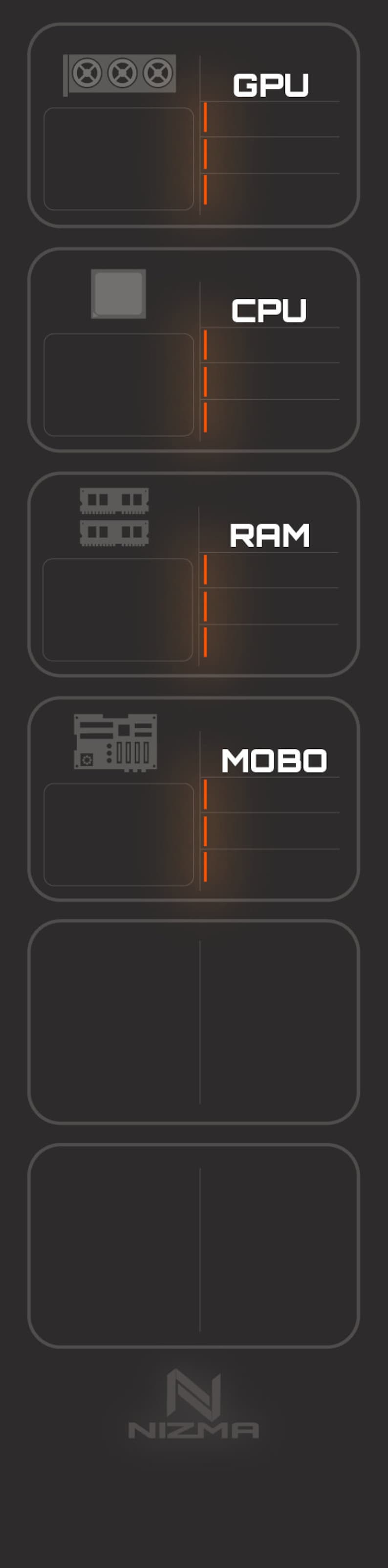 SENSOR PANEL TEMPLATE (x2) + 3 Themes 515 X 1920 (12.6" Displays) *for ...