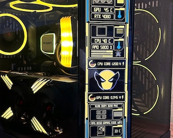 Sensor Panel CAM AIDA64 Dark Stat Monitor Skin 800x480 - Etsy UK