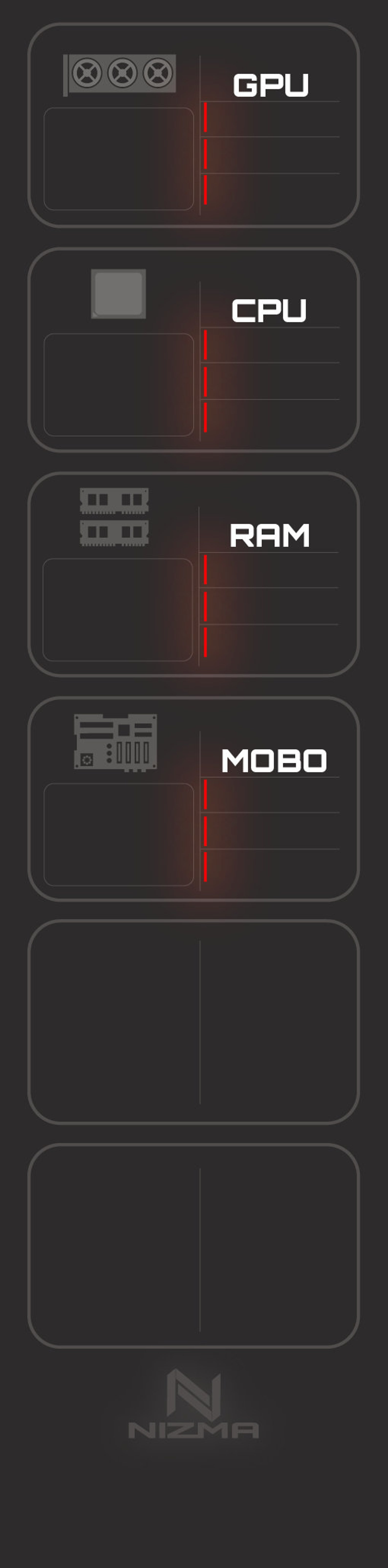 SENSOR PANEL TEMPLATE (x2) + 3 Themes 515 X 1920 (12.6" Displays) *for ...