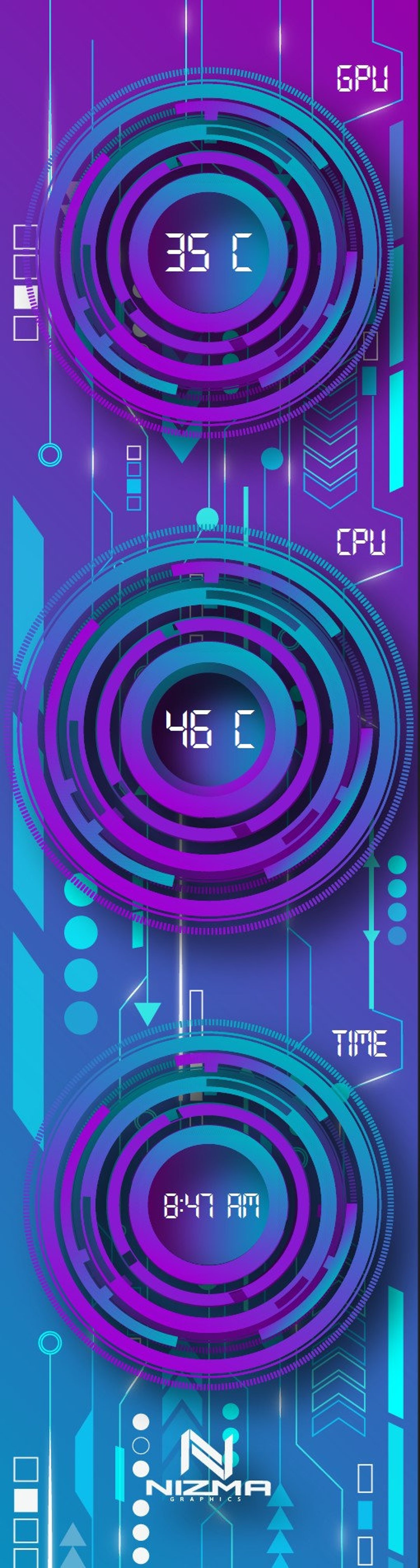 Cotton Candy-sensor PANEL Template & PNG 515 X 1920 12.6 Displays for ...