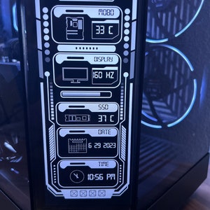 SENSOR PANEL Cyber White and Black Skin/template 515 X 1920 (12.6 ...