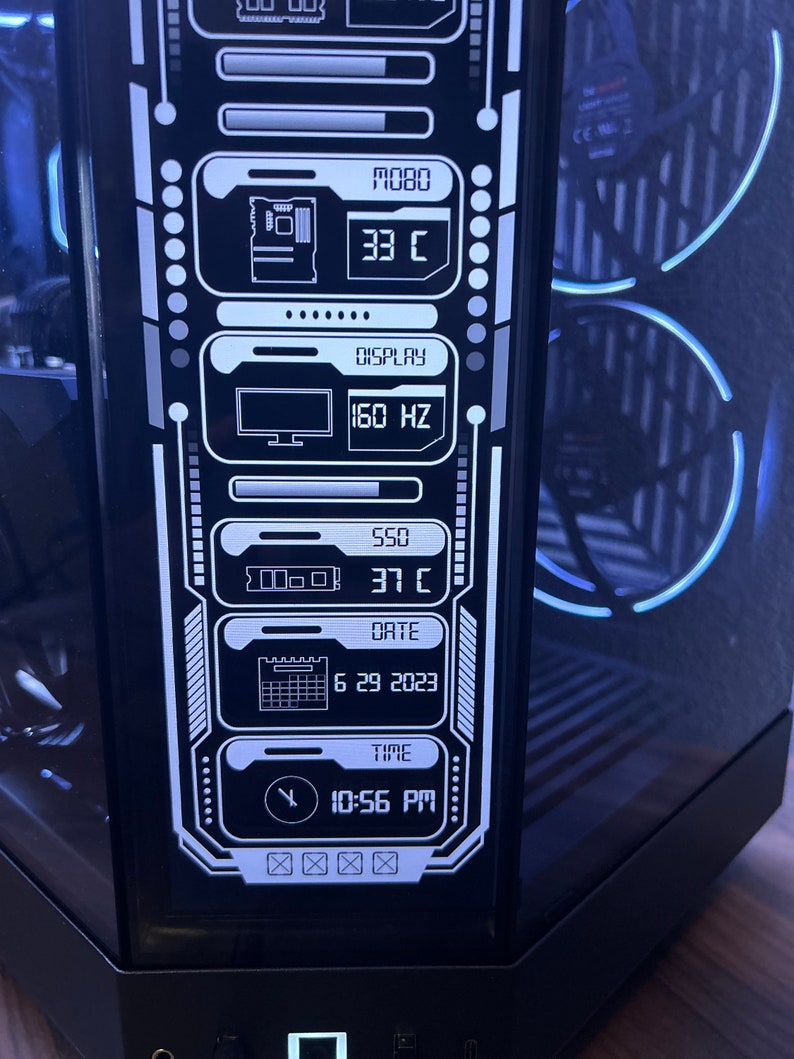 SENSOR PANEL Cyber White and Black Skin/template 515 X 1920 (12.6 ...