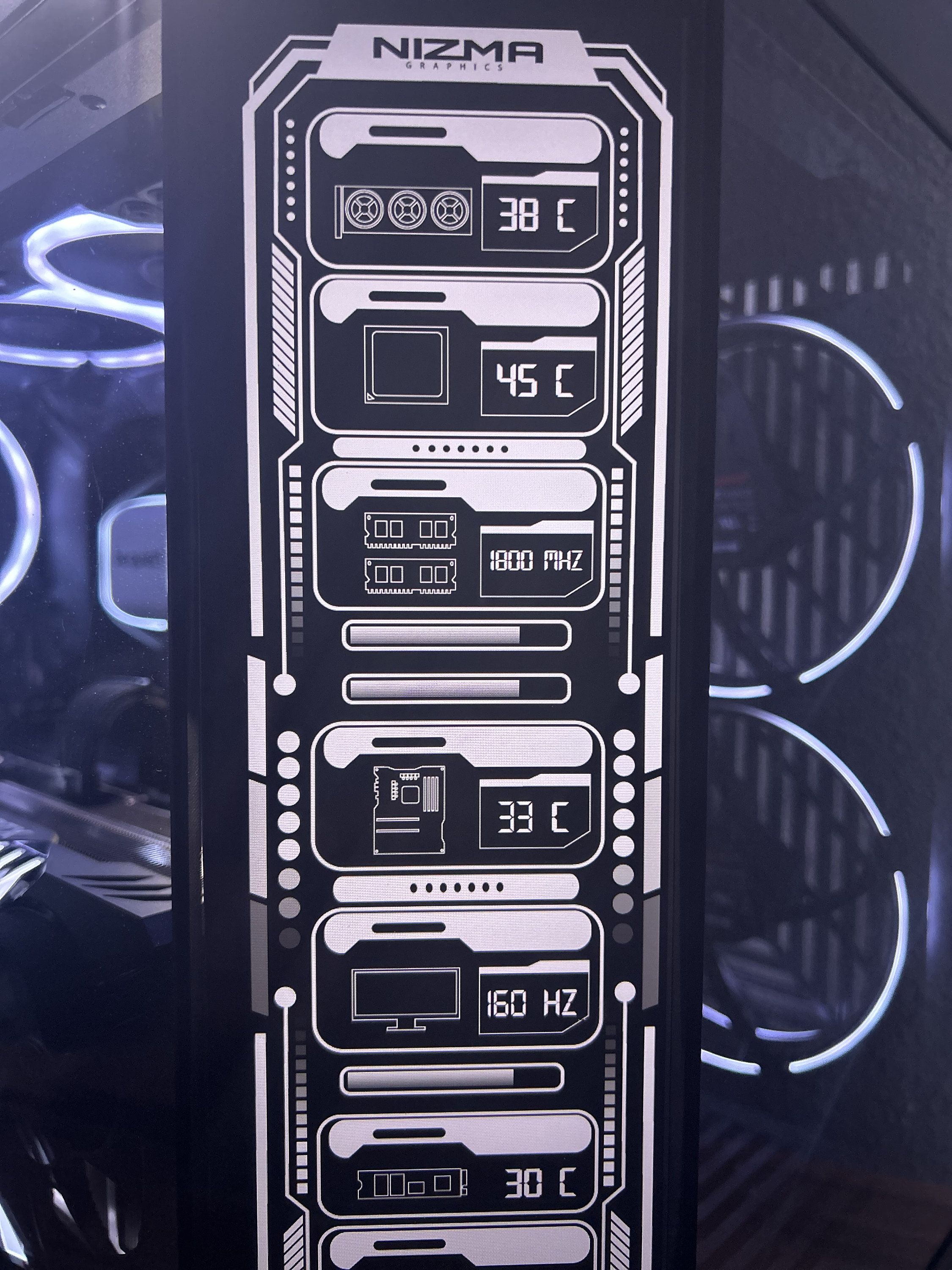 SENSOR PANEL Cyber White and Black Skin/template 515 X 1920 (12.6 ...