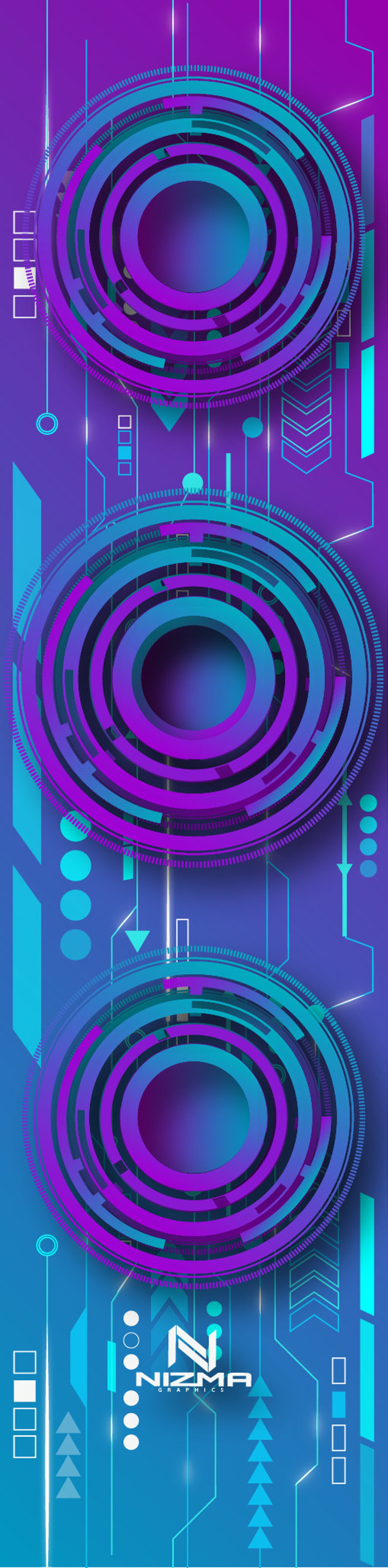 Cotton Candy-sensor PANEL Template & PNG 515 X 1920 (12.6" Displays ...