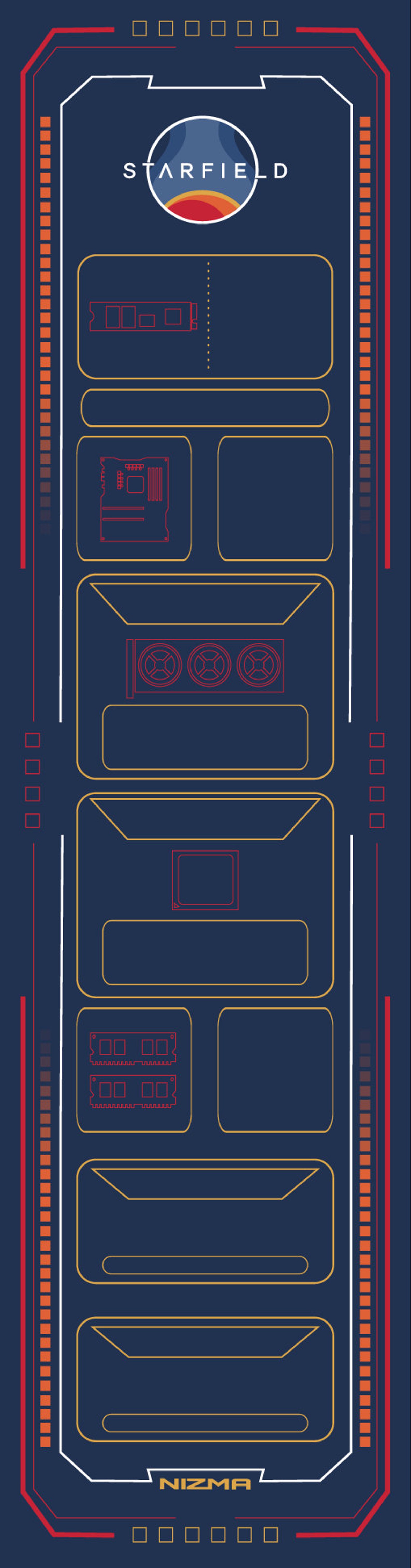 SENSOR PANEL Video Game Themed Star Template 515 X 1920 (12.6" Displays ...