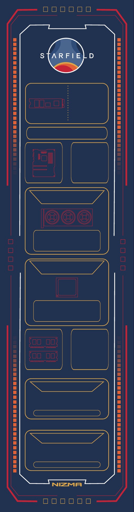 SENSOR PANEL Video Game Themed Star Template 515 X 1920 (12.6" Displays ...