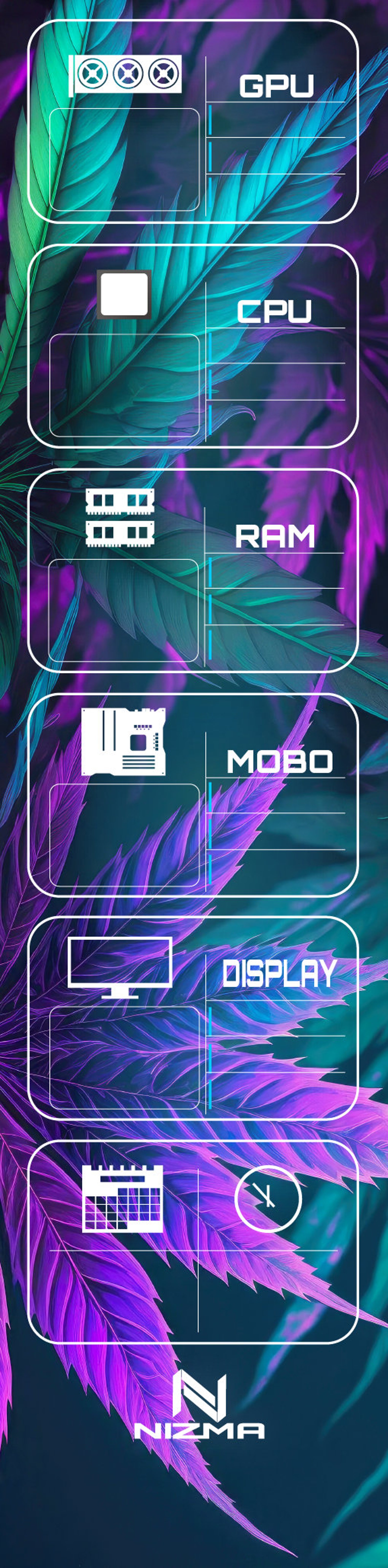 SENSOR PANEL TEMPLATE 515 X 1920 (12.6" Displays) *for Uses With Aida64 ...