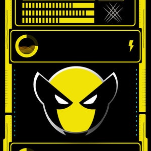 Superhero Themed SENSOR PANEL TEMPLATE 515 X 1920 (12.6" Displays) *for ...