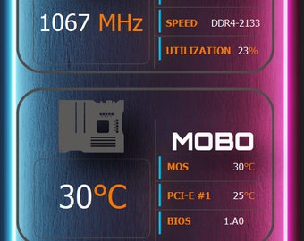 SENSOR PANEL TEMPLATE x2 3 Themes 515 X 1920 12.6 Displays for Uses ...