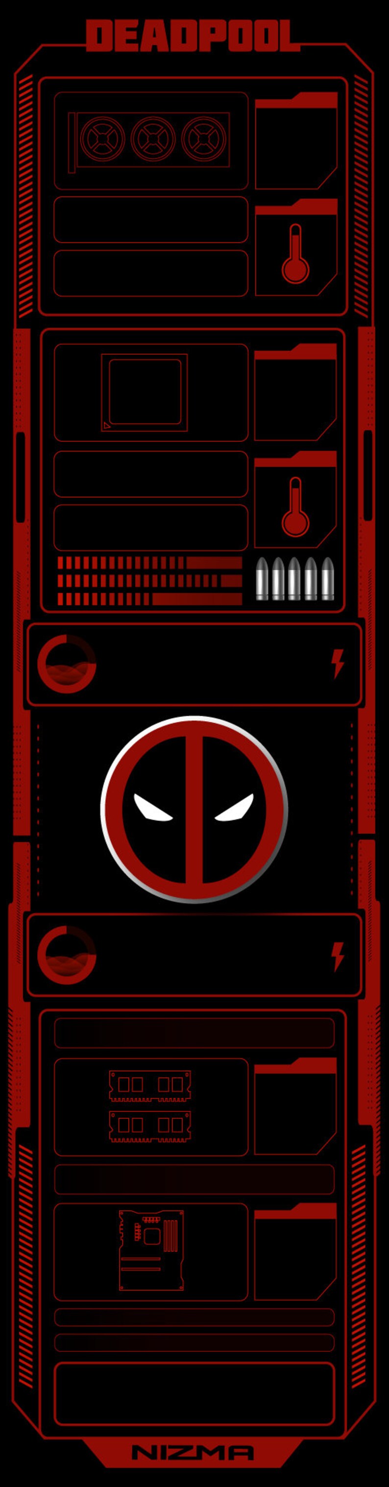 Superhero Themed SENSOR PANEL TEMPLATE 515 X 1920 (12.6" Displays) *for ...