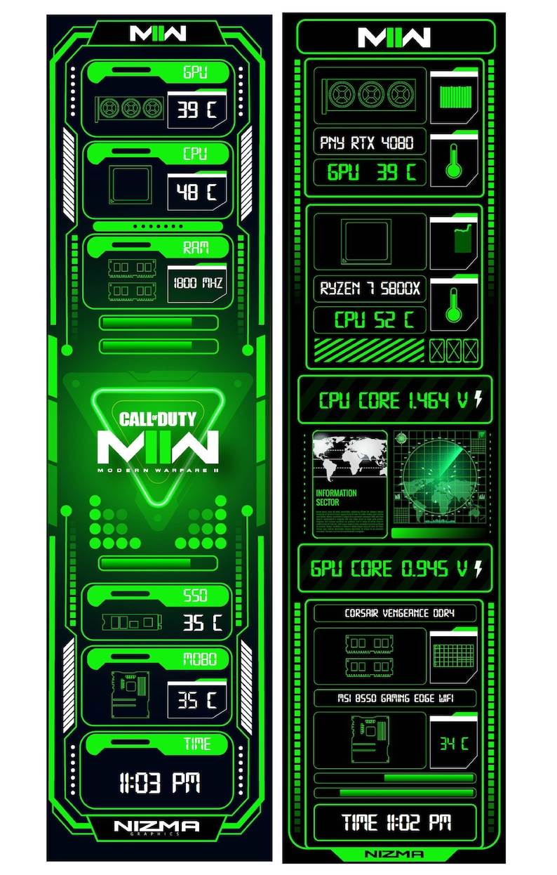 Video Game Sensor Panel Templates 2pc Png 515 X 1920 12 6 Displays