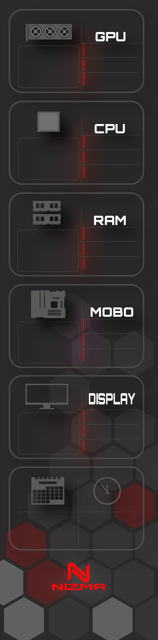 SENSOR PANEL TEMPLATE 515 X 1920 (12.6" Displays) *for Uses With Aida64 ...