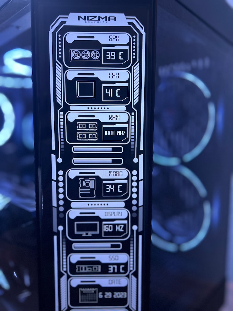 PANEL DE SENSOR Piel/Plantilla Cyber White y Black 515 x 1920 Pantallas ...