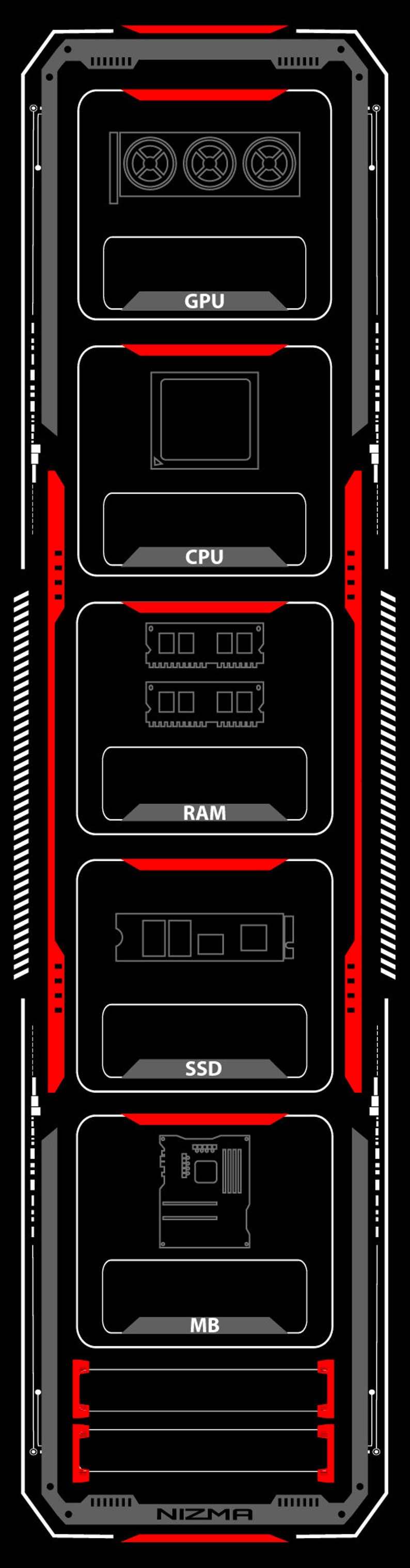 SENSOR PANEL TEMPLATE 515 X 1920 (12.6" Displays) *for Uses With Aida64 ...