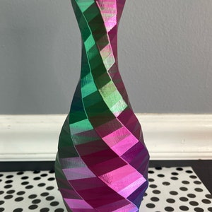 Multicolored 3D Printed Vase: Geometric Decorative Vase - Etsy