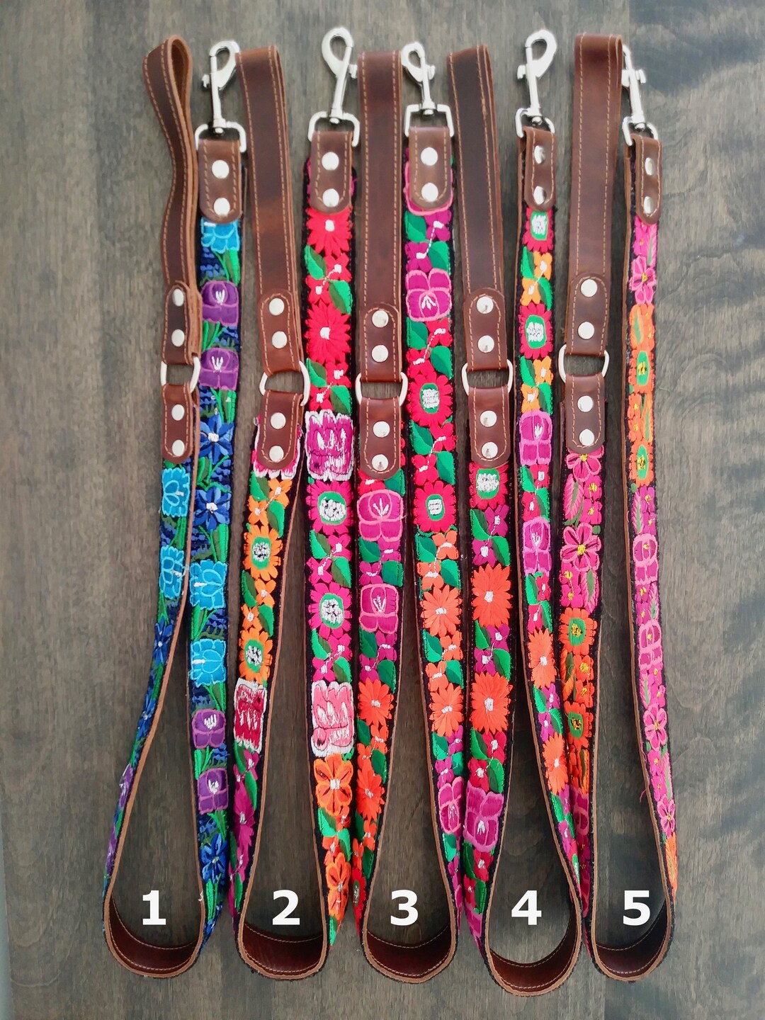 Artisanal Mexican Dog Leash. Colorful Dog Leash. Stitched Dog - Etsy
