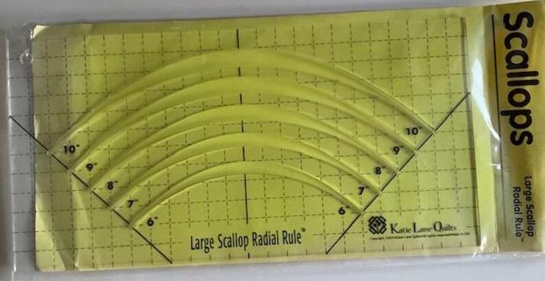 Large Scallop Radial Rule - Etsy