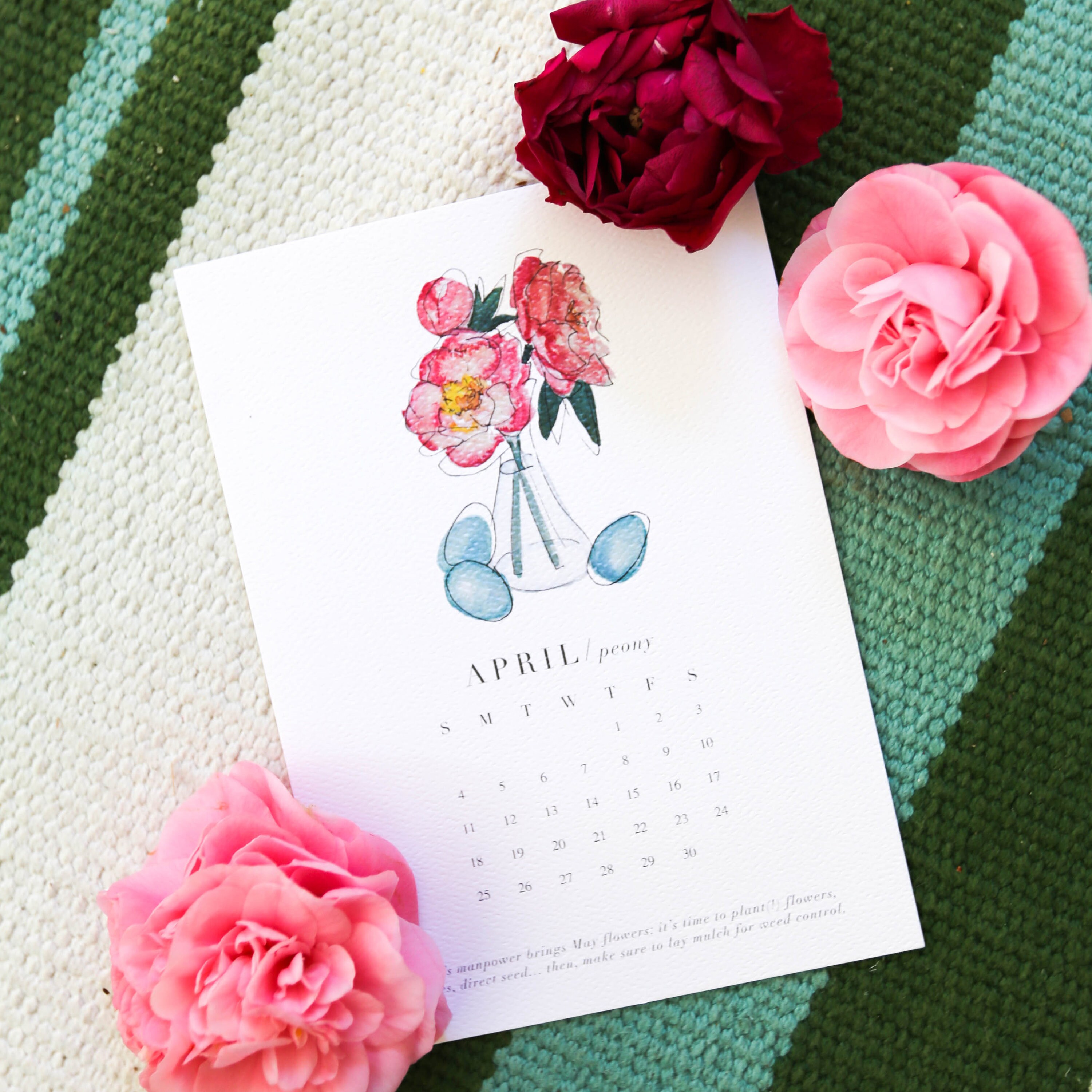 2021 Garden Calendar With Stand - Etsy