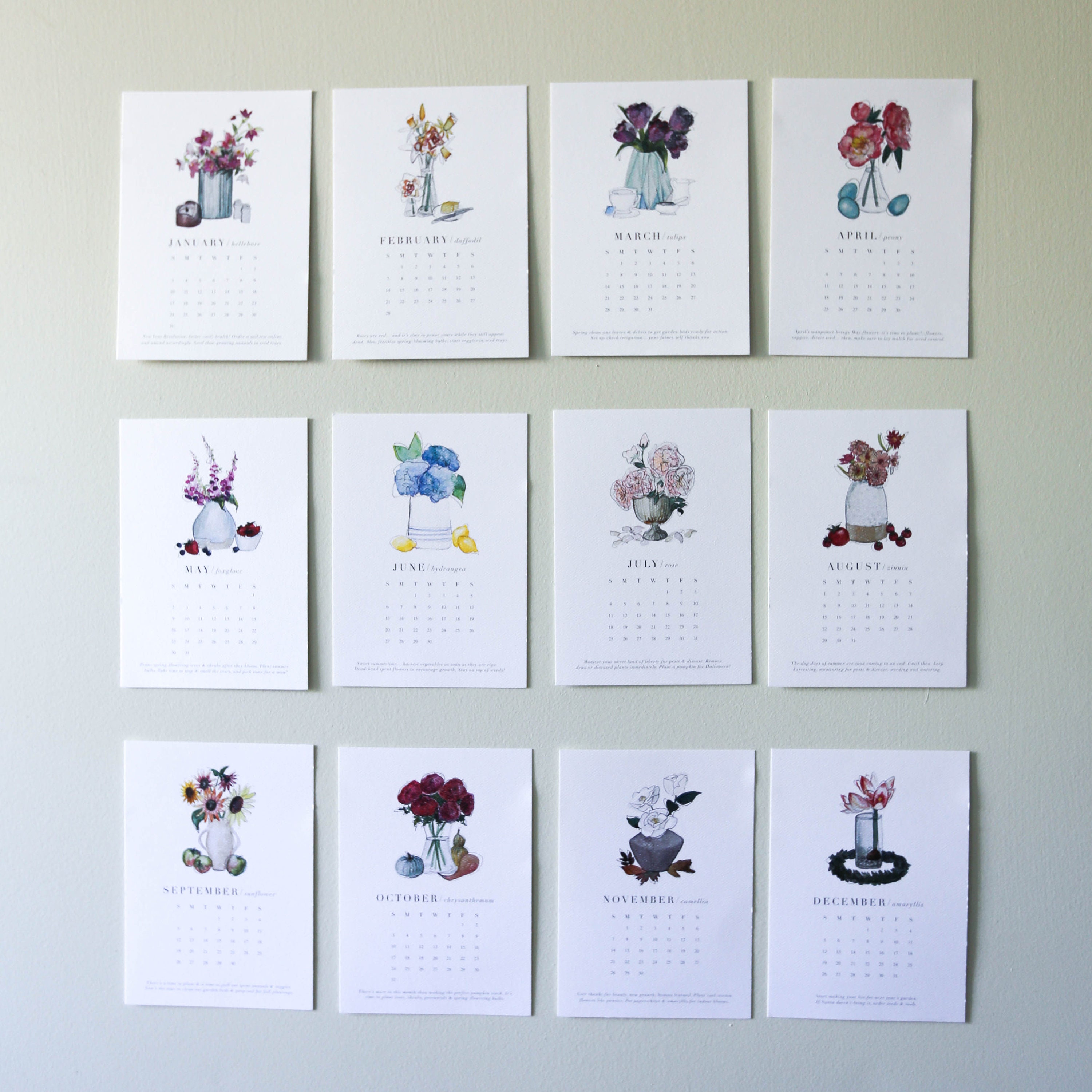 2021 Garden Calendar With Stand - Etsy