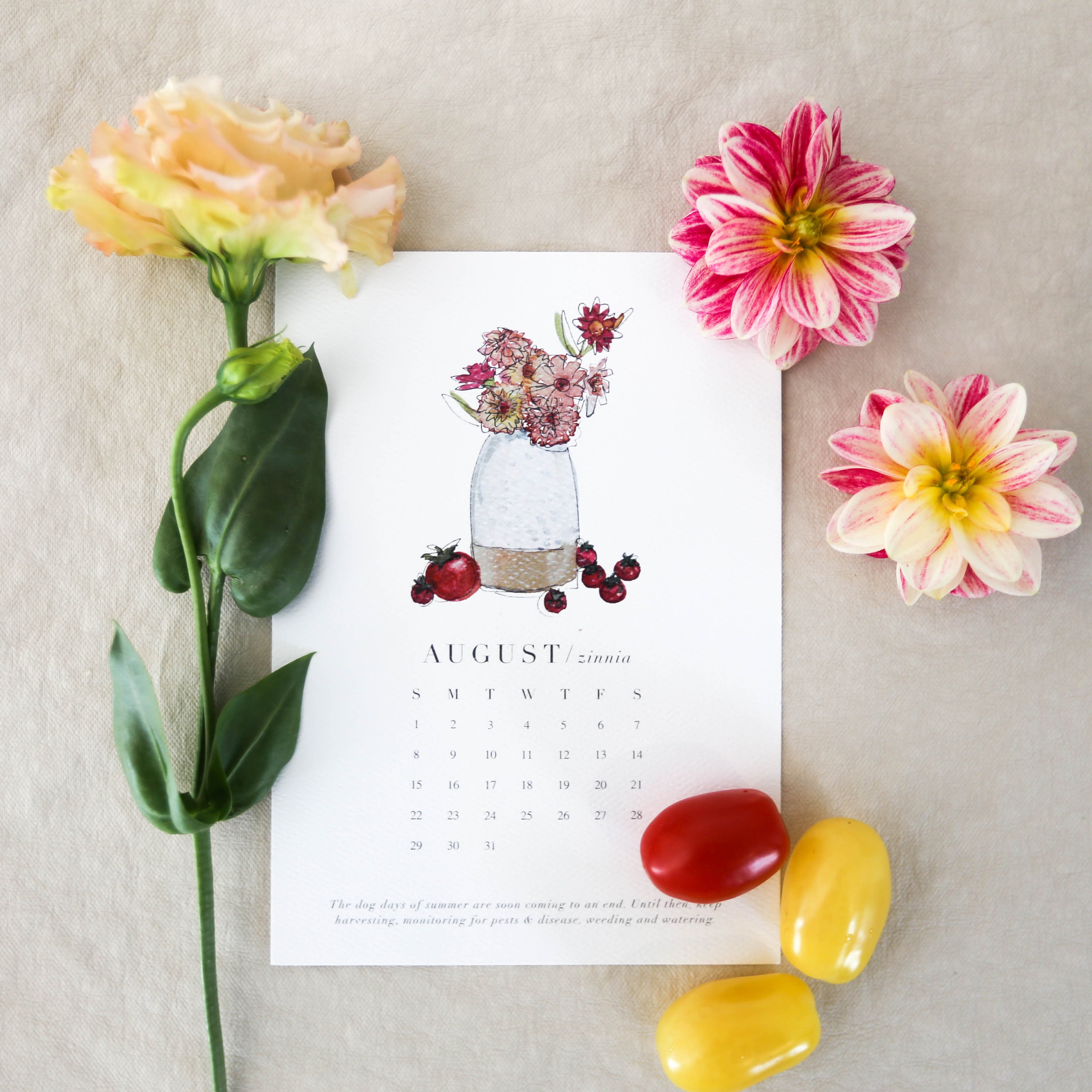 2021 Garden Calendar With Stand - Etsy