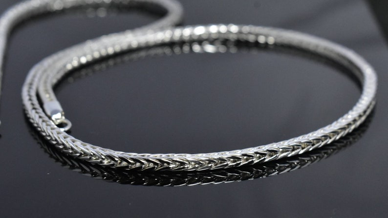 Silver Foxtail Link Chain 5mm Thick 20" Necklace Jewellery for Men ...