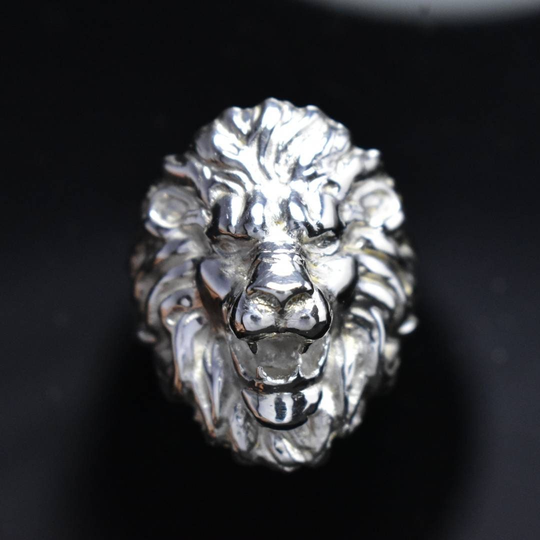 Real 925 Lion Ring Solid Silver - Etsy