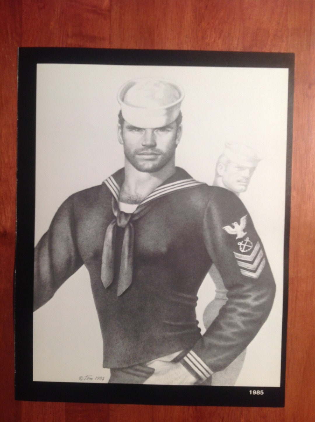 Art Pageprint From Tom Of Finland Book Retrospective 1 1988 Navy