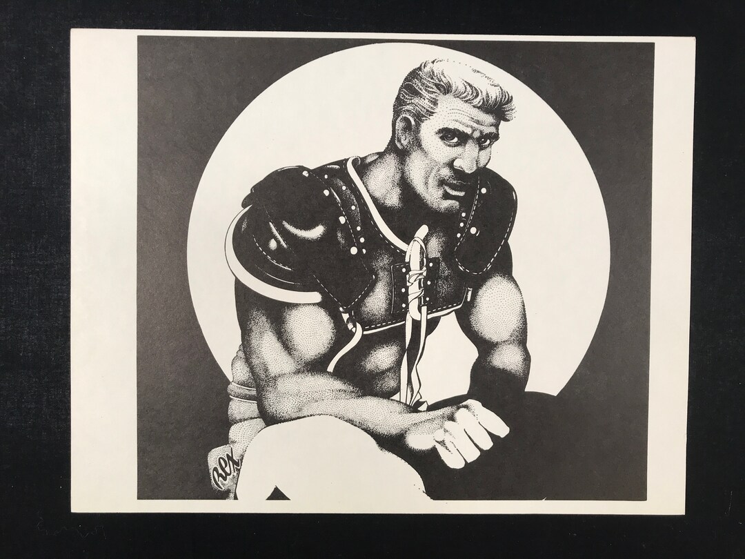 Rare 1983 REX Pointillism Art Print 8.5x11 Football Player Shoulder ...