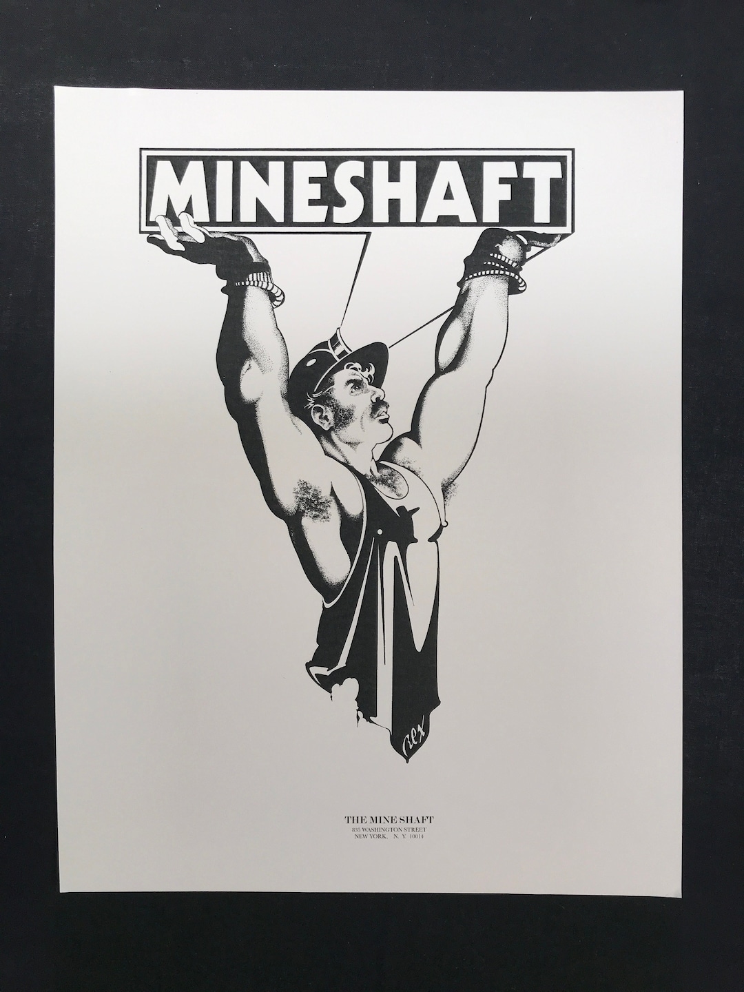 REX Pointillism Art Print 8.5x11 MINESHAFT NYC Gay Bar Club Print - Etsy