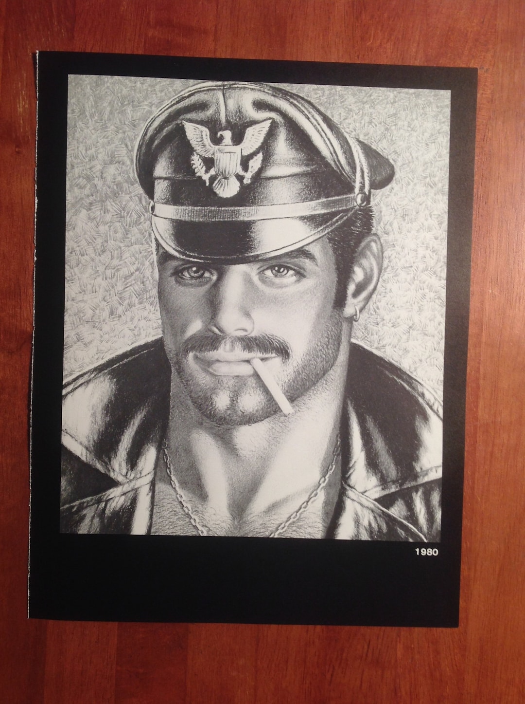 Art Page/print From TOM of FINLAND Book Retrospective 1 1988 Entitled ...