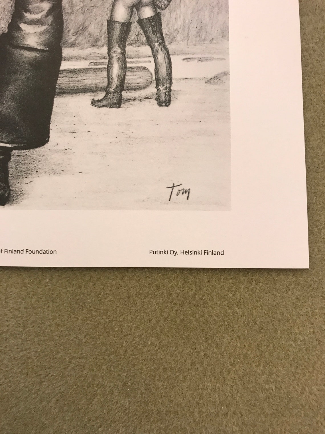 Vintage Tom of Finland Print lumberjack 11.75 X 9.5 - Etsy