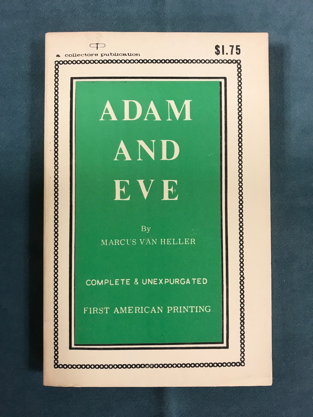 Pulp Book “ADAM and EVE” by Marcus Van Heller, Collector’s Publication ...