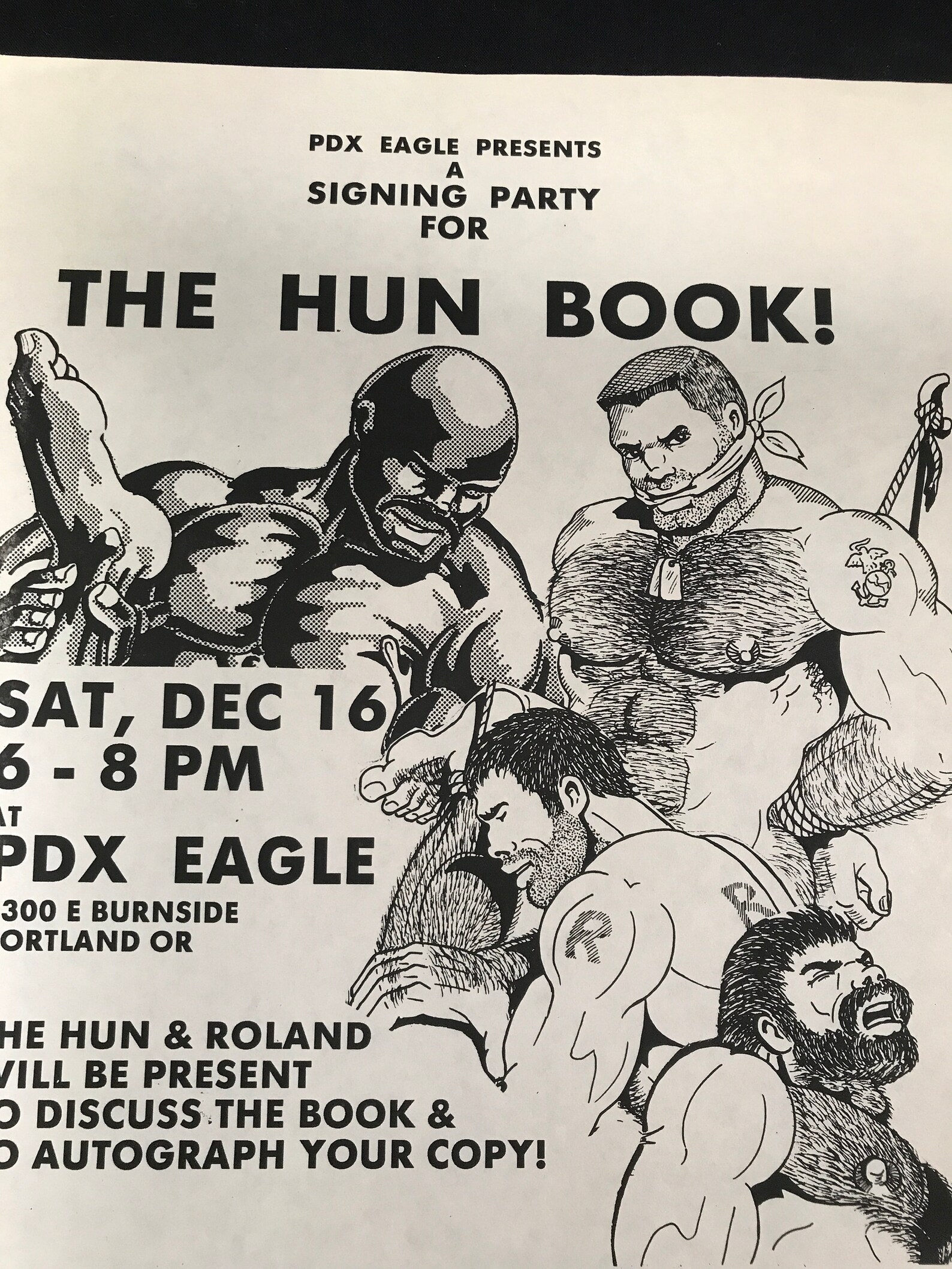 Poster by the HUN - Bill Schmeling for PDX Eagle Portland Book Signing ...
