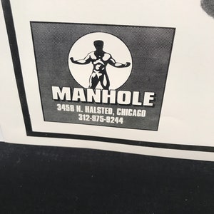 Mature - Original MANHOLE Chicago Gay Bar Poster the HUN Poster - Bill ...