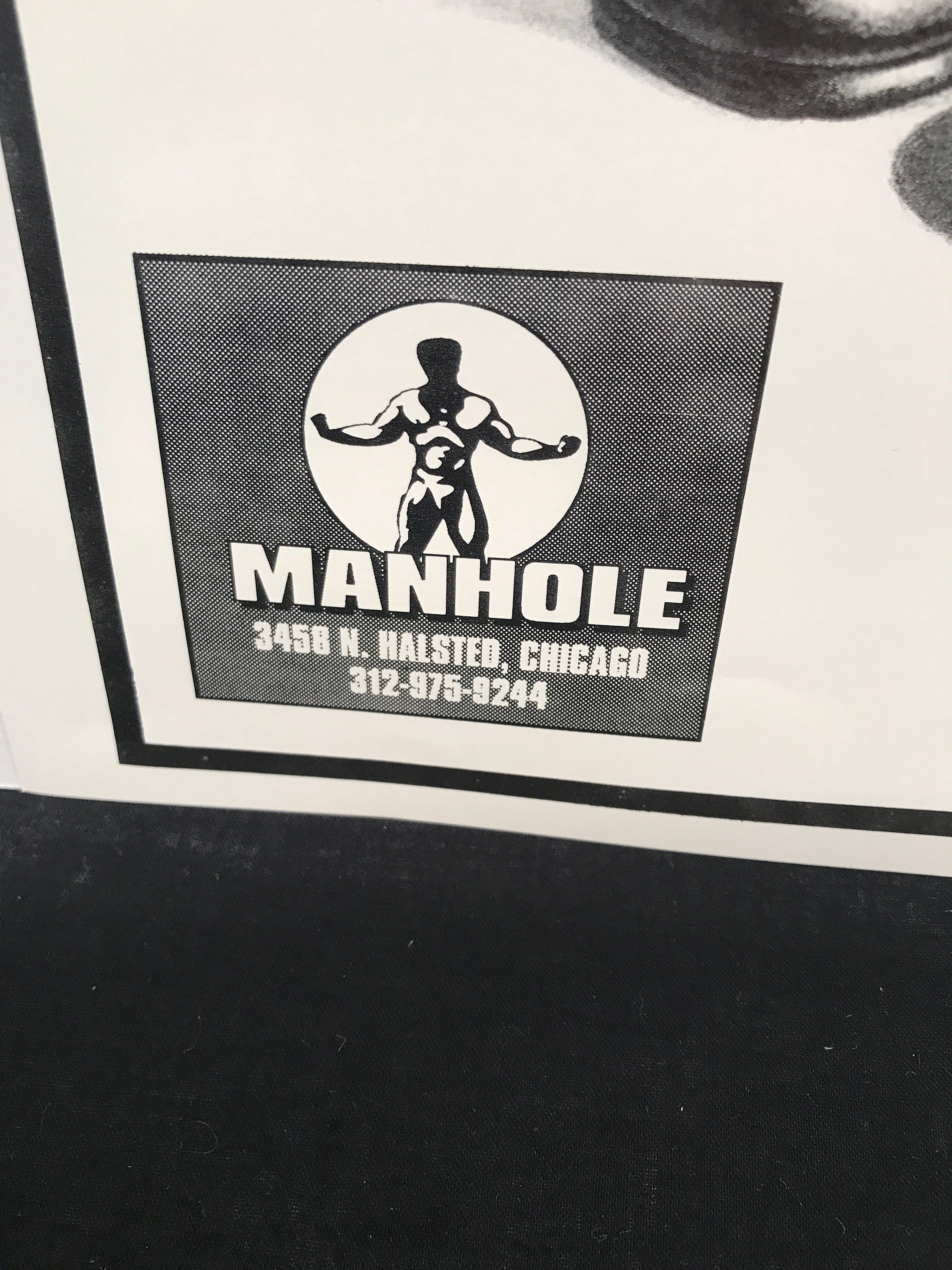 Mature - Original MANHOLE Chicago Gay Bar Poster the HUN Poster - Bill ...