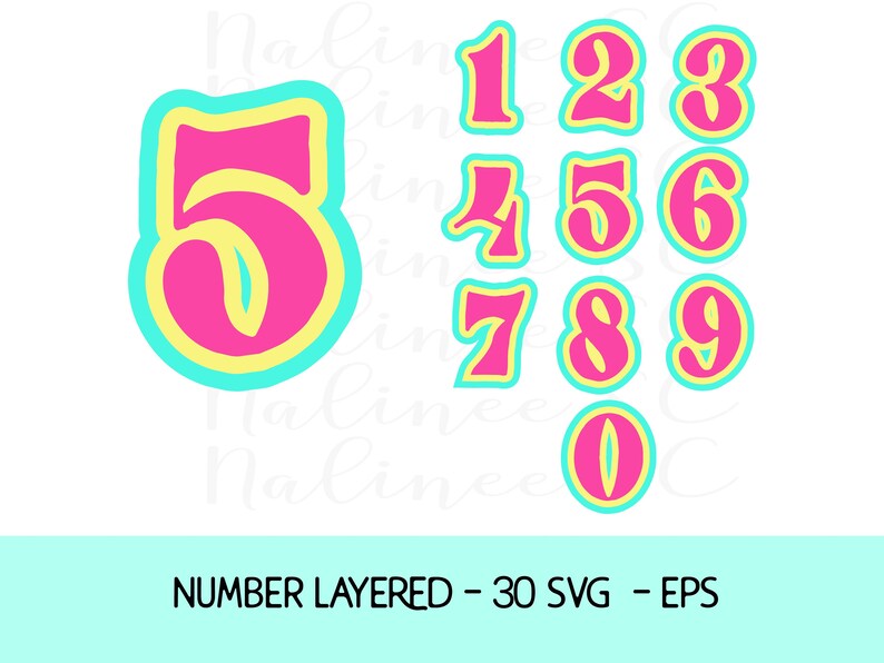 Number Layers Svg Number Svg Layered Numbers Numbers Vector - Etsy