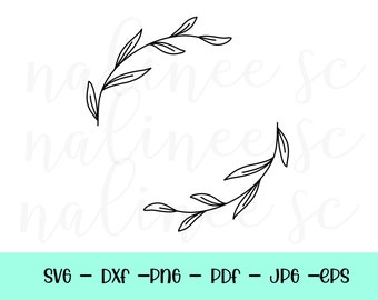 Vine Wreath SVG - Etsy