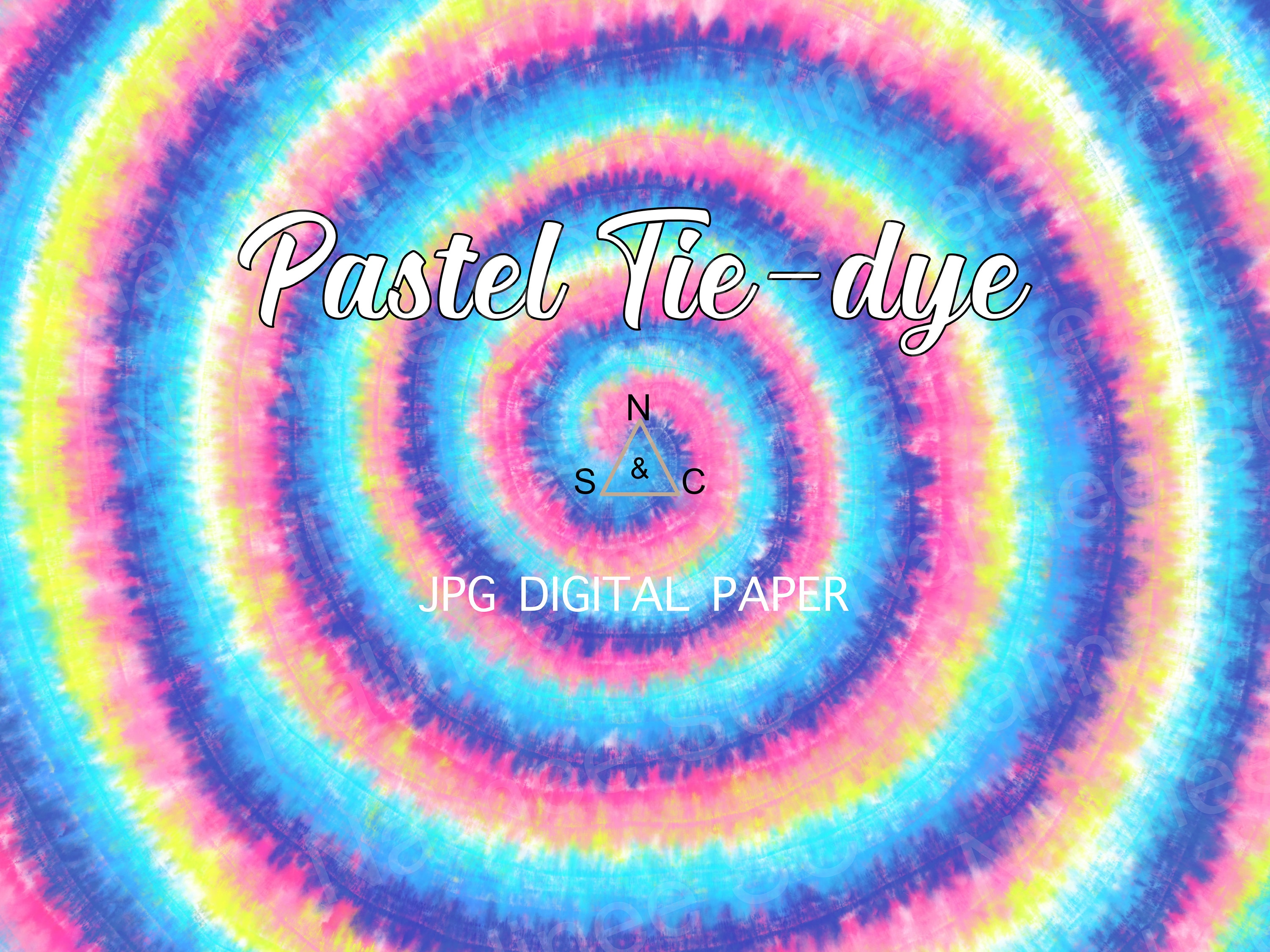Pastel Rainbow Tie Dye Background
