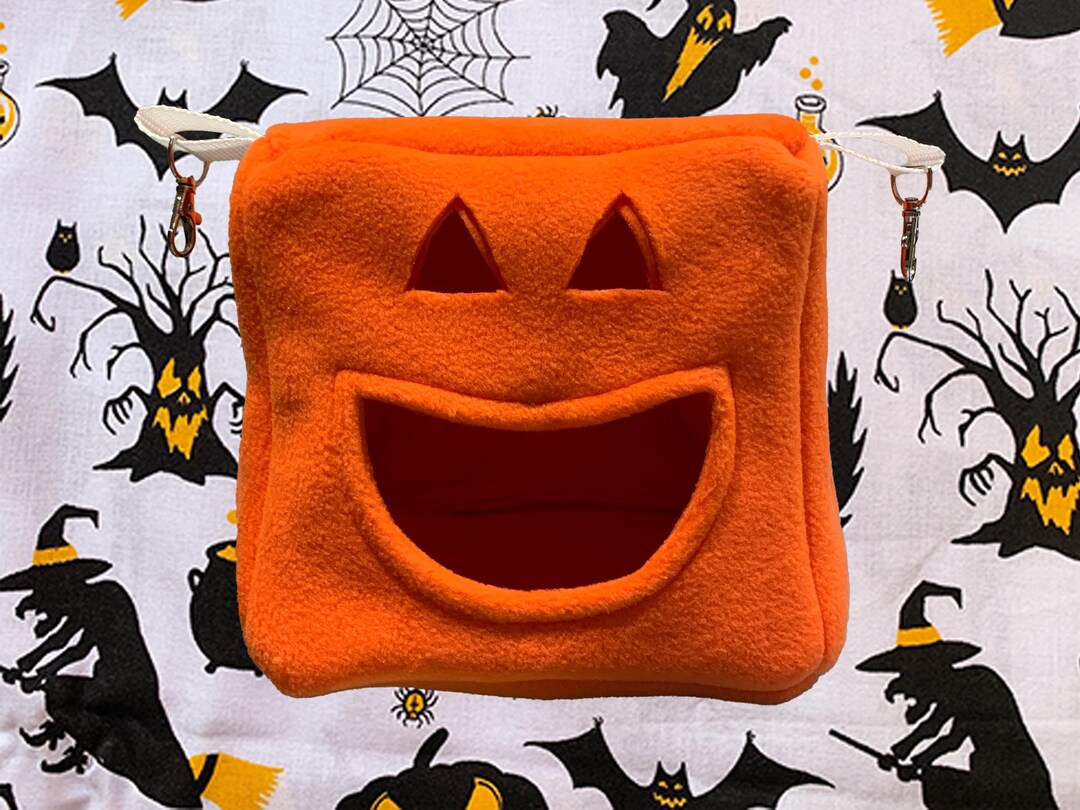Rat Hammock Pumpkin Cube With Metal Hooks Included - Halloween Soft ...