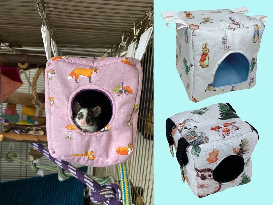 Cosy Mouse Hammock and Hamster Hammock Cube With Soft Fleece Includes ...