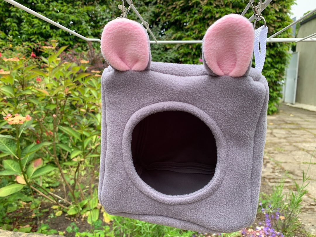 Rat Hammock Cube With Metal Hooks Included - Rat Fleece Design Homemade ...