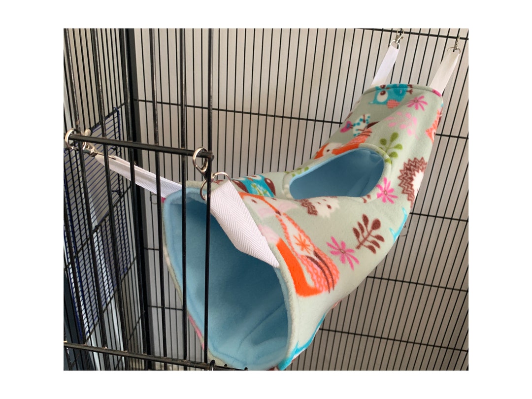Fleece Cosy Rat Hammock, Fall Breaker With Metal Clips and Soft Polar ...