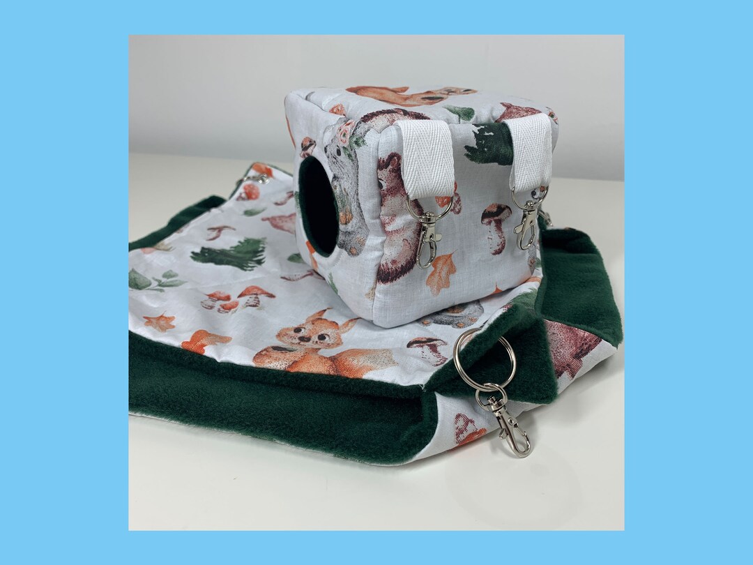 Mouse Hammock Set With Fleece and Metal Clips Hanging - Etsy