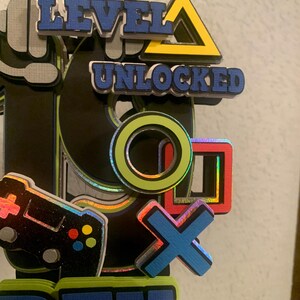 Gamer Cake Topper,level up Birthday,controller Party,gamer Birthday ...