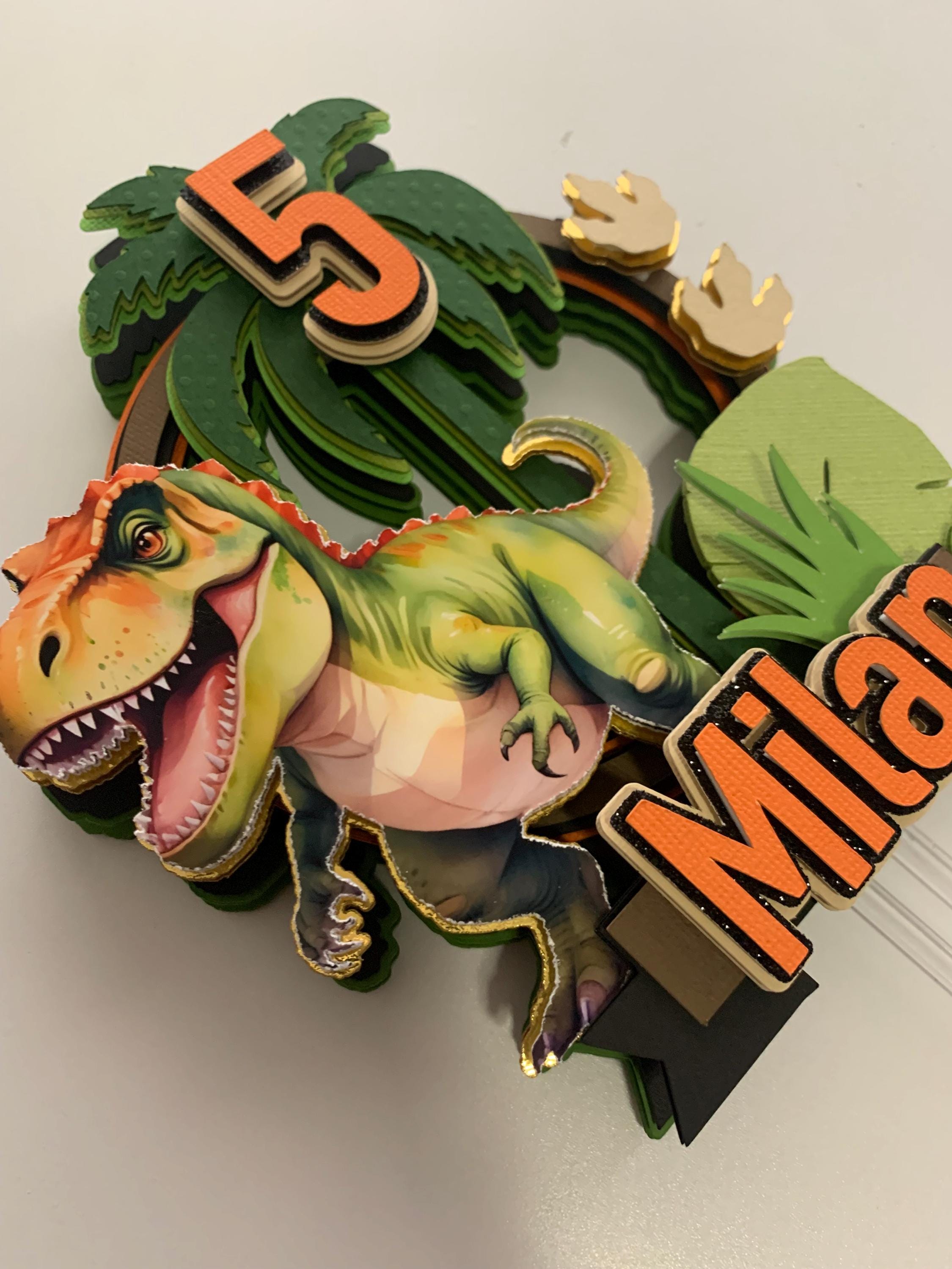 Dinosaur Cake Topper - Etsy