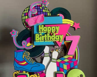 Bowling Arcade 80s Cake Topper - Etsy