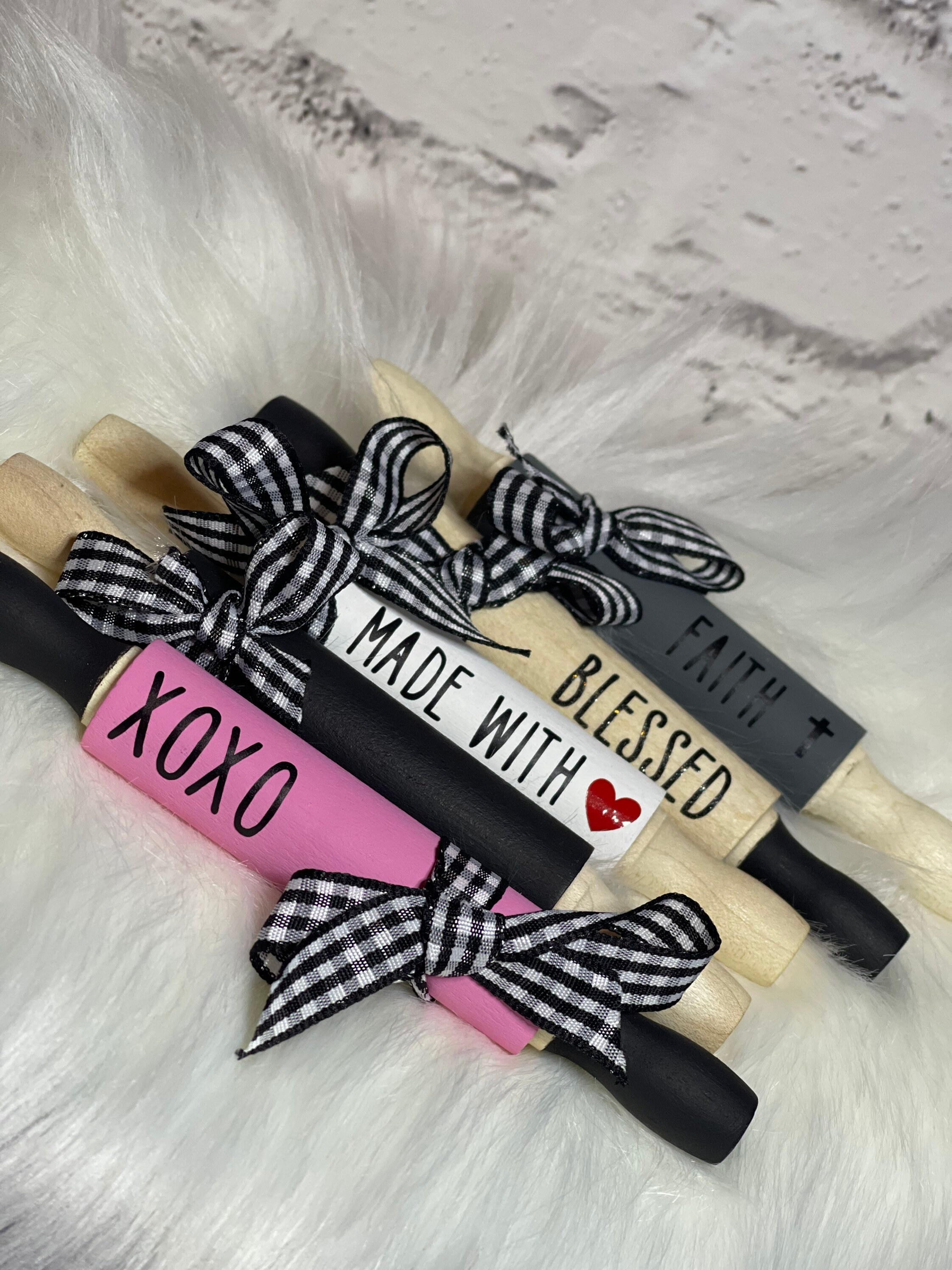 Mini Rolling Pin Decor / Painted Mini Rolling Pin - Etsy